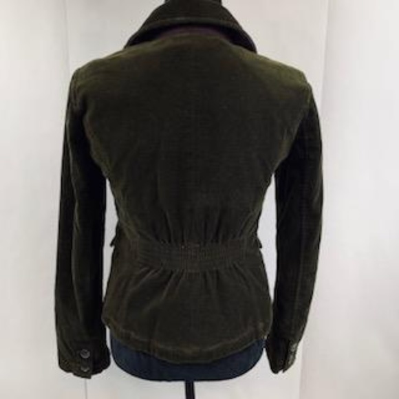 LOFT | Jackets & Coats | Loft Velvet Velour Hunter Green Quilted Jacket ...